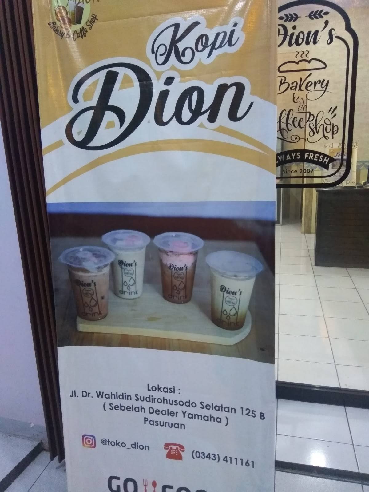 Menu at Dion's Bakery, Cake & Donuts, Pasuruan