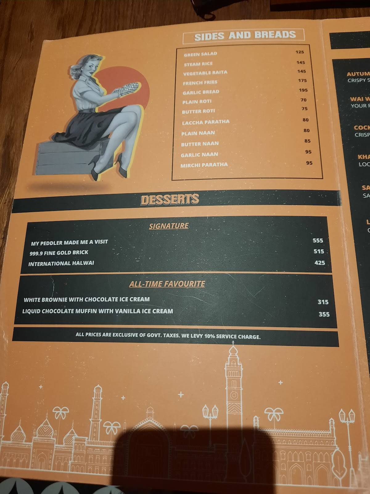 Menu at Distillery Lucknow, Lucknow