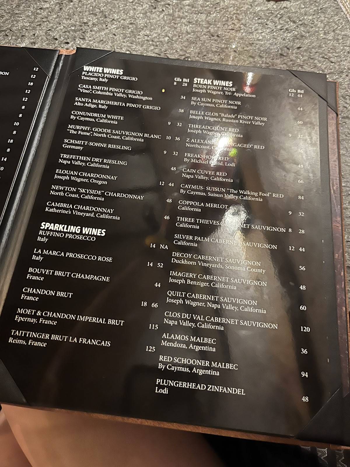 Menu at Doe's Eat Place pub & bar, Biloxi
