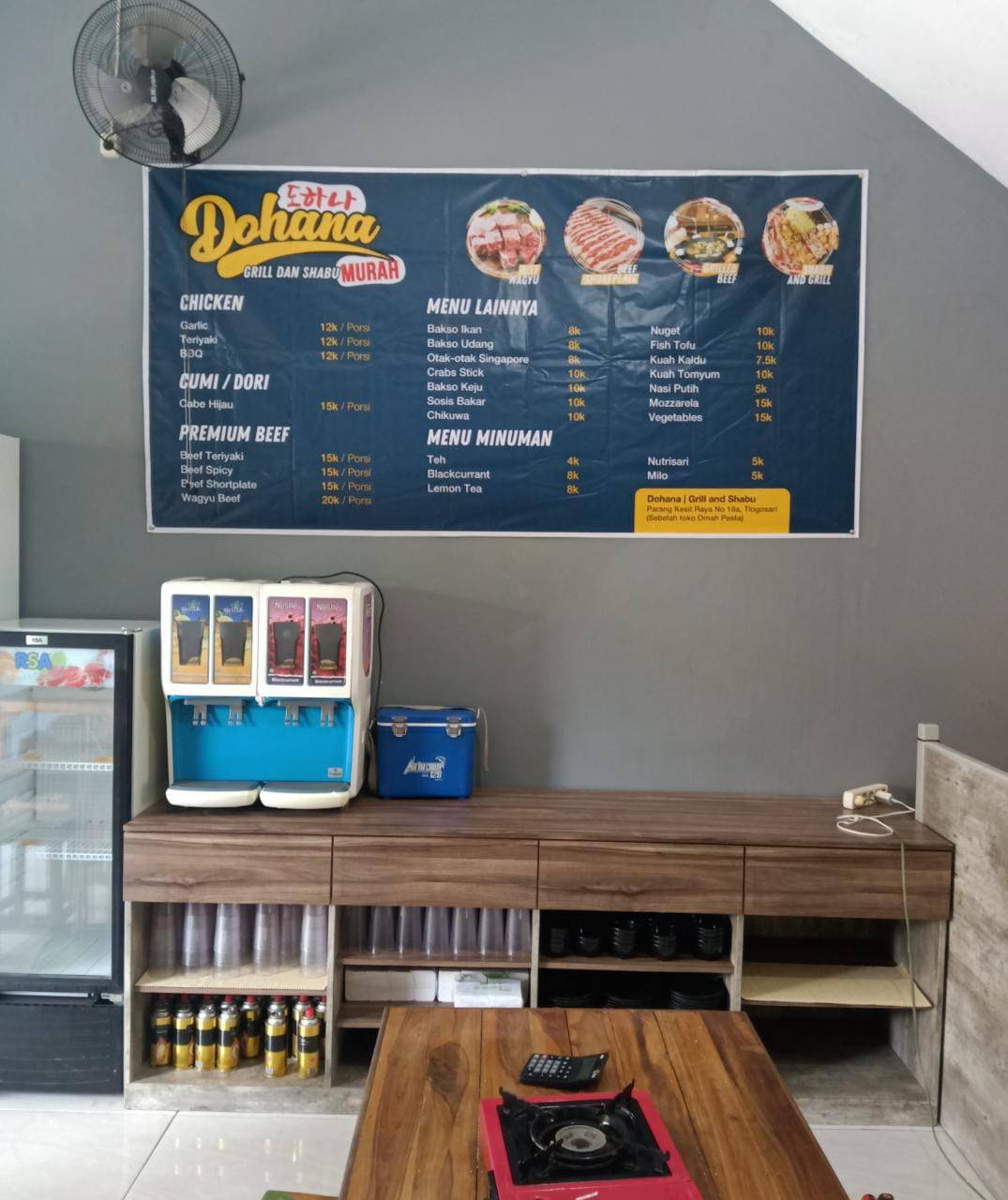 Menu at Dohana Grill dan Shabu Murah restaurant, Semarang