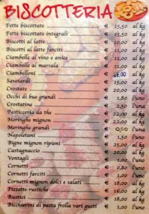 Menu da Dolce & Salato, Roma, Viale Angelico 88/D