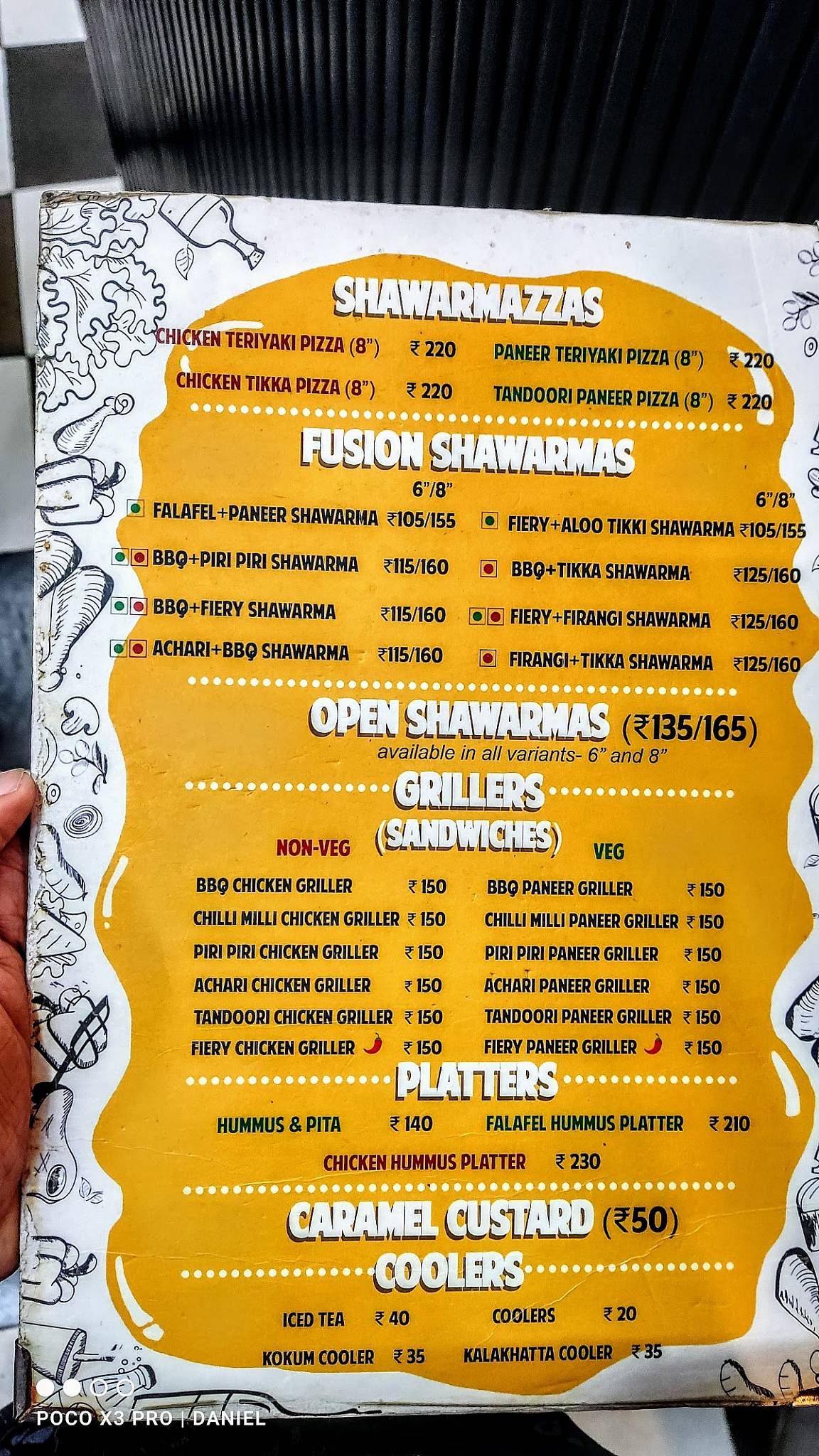 Menu at Shawarmaji, Dombivli, Gharda Circle