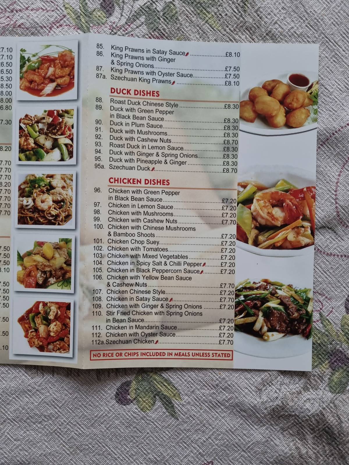 Menu at Dragon Inn Pewsey fast food, Pewsey