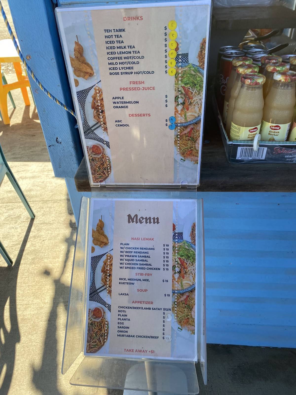 Menu at Dragon store restaurant, Eight Mile Plains
