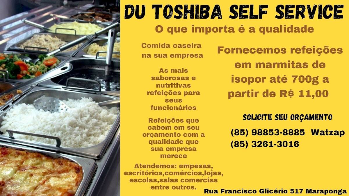 Menu em Du Toshiba Self Service restaurante, Fortaleza