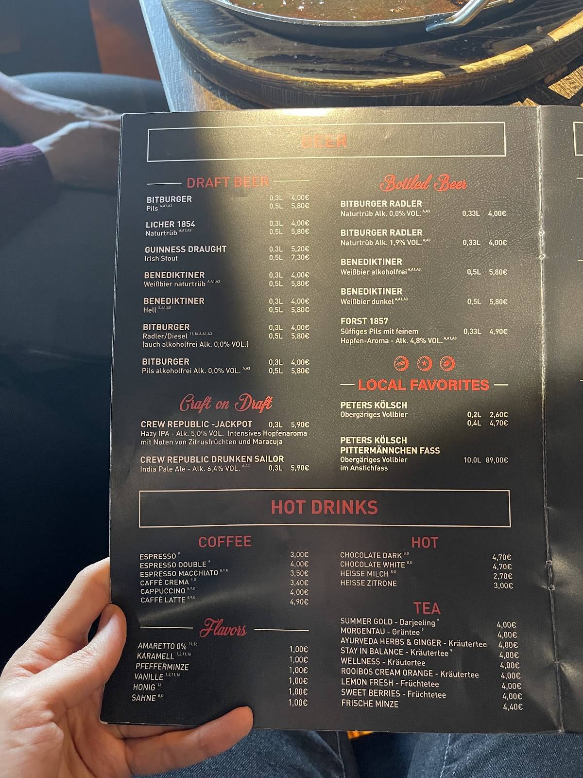 Speisekarte von Timberjacks Düren restaurant, Düren