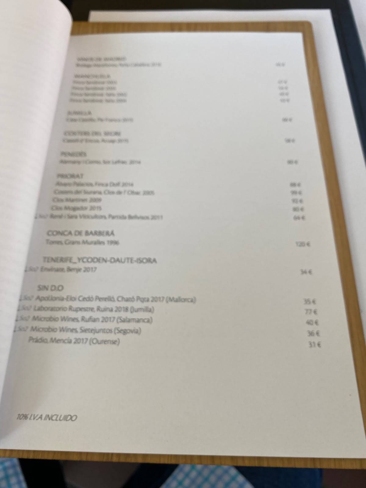 Menu at ELKANO steakhouse, Getaria, Herrerieta Kalea