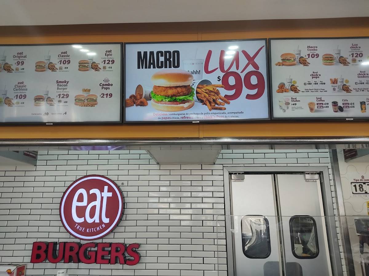 Carta del restaurante Eat Burgers, Mexicali, C. Novena 1540