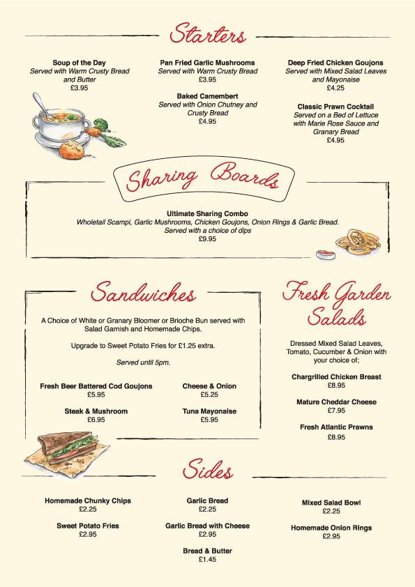 Menu at Fox & Hounds pub & bar, Sheffield, 37 Main Rd