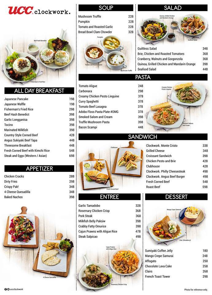 Menu at Eight Coffee Bar by UCC, Makati, 8 Rockwell Dr