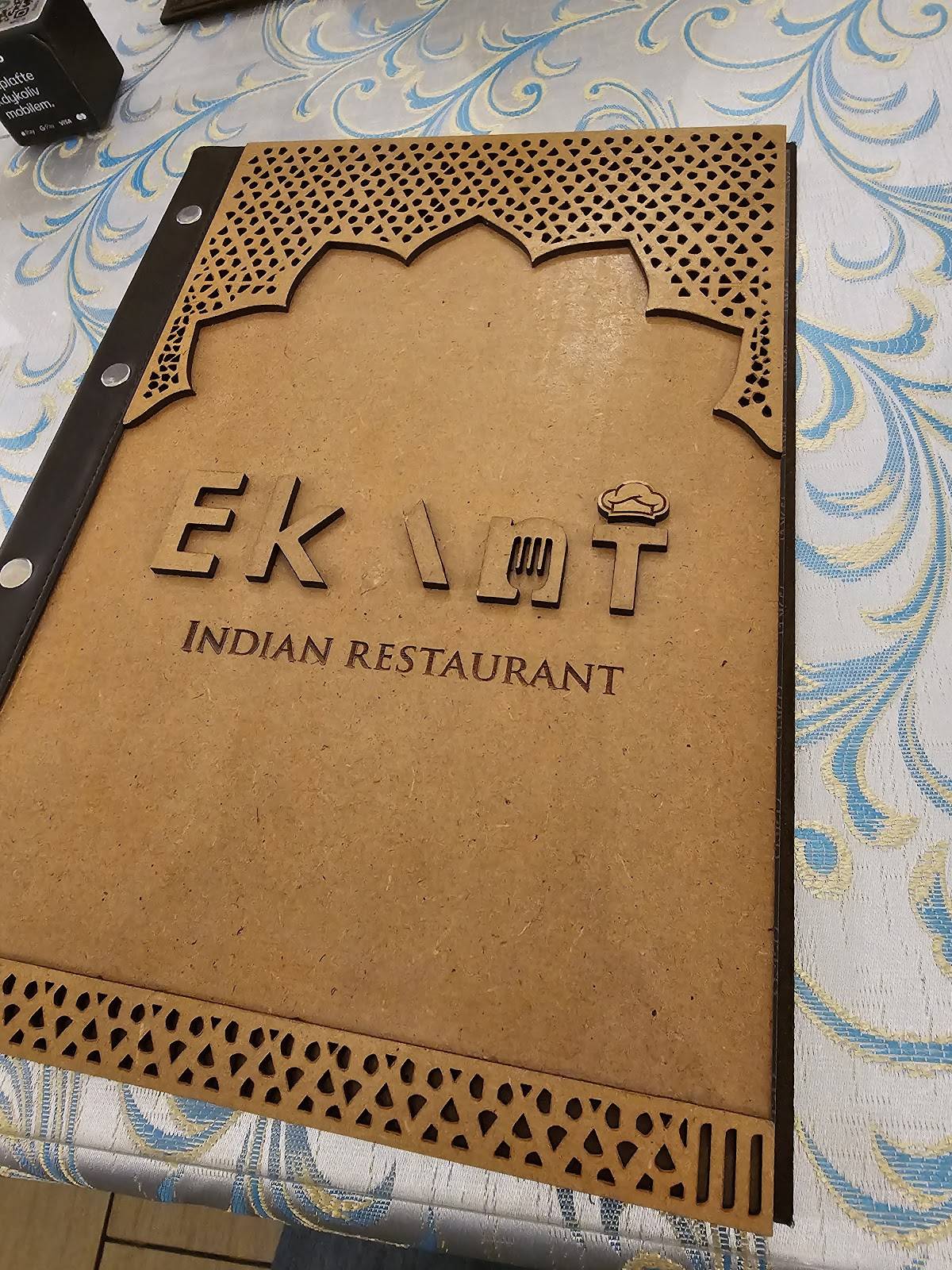Menu at Ekant Indian Restaurant, Prague