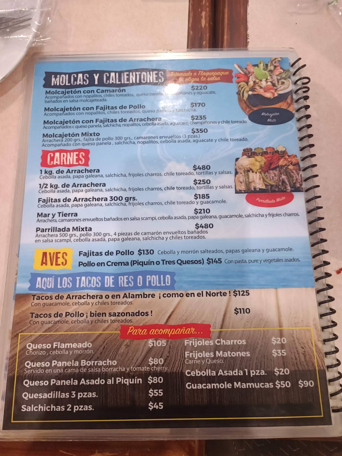 Carta del restaurante El Camarón, San Nicolás del los Garza, Av ...