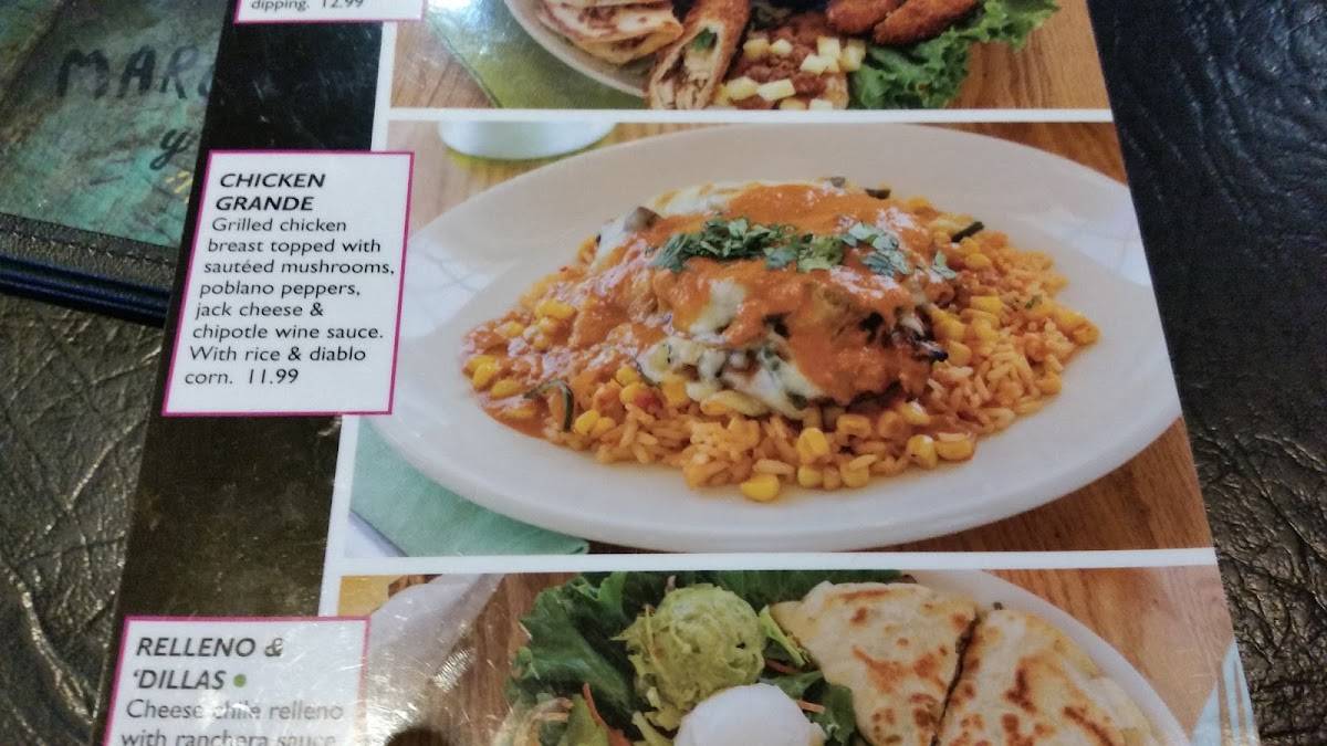 Menu at El Chico Cafe, Little Rock, I-30 #8409
