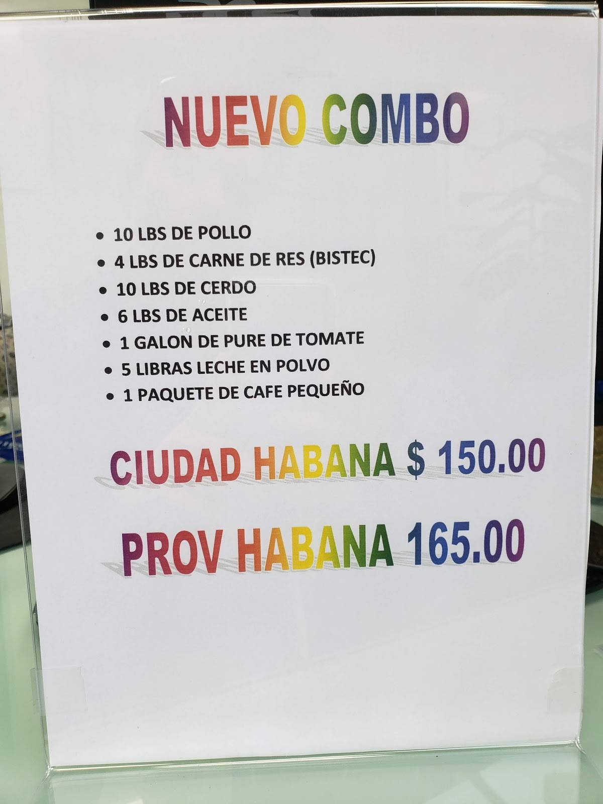 Carta de El Colibri Cafe, Hialeah, 330 W 9th St