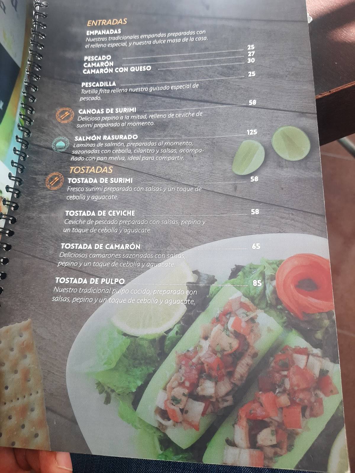 Carta del restaurante El Delfín Marisqueria, Toluca del Lerdo, Ignacio ...
