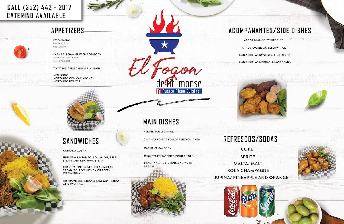 Menu at El Fogon de Titi Monse restaurant, Brookridge