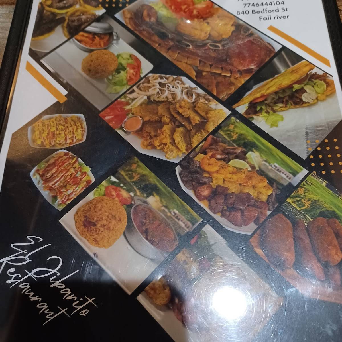 Menu at El Jibarito Puerto Rican Restaurant, Fall River