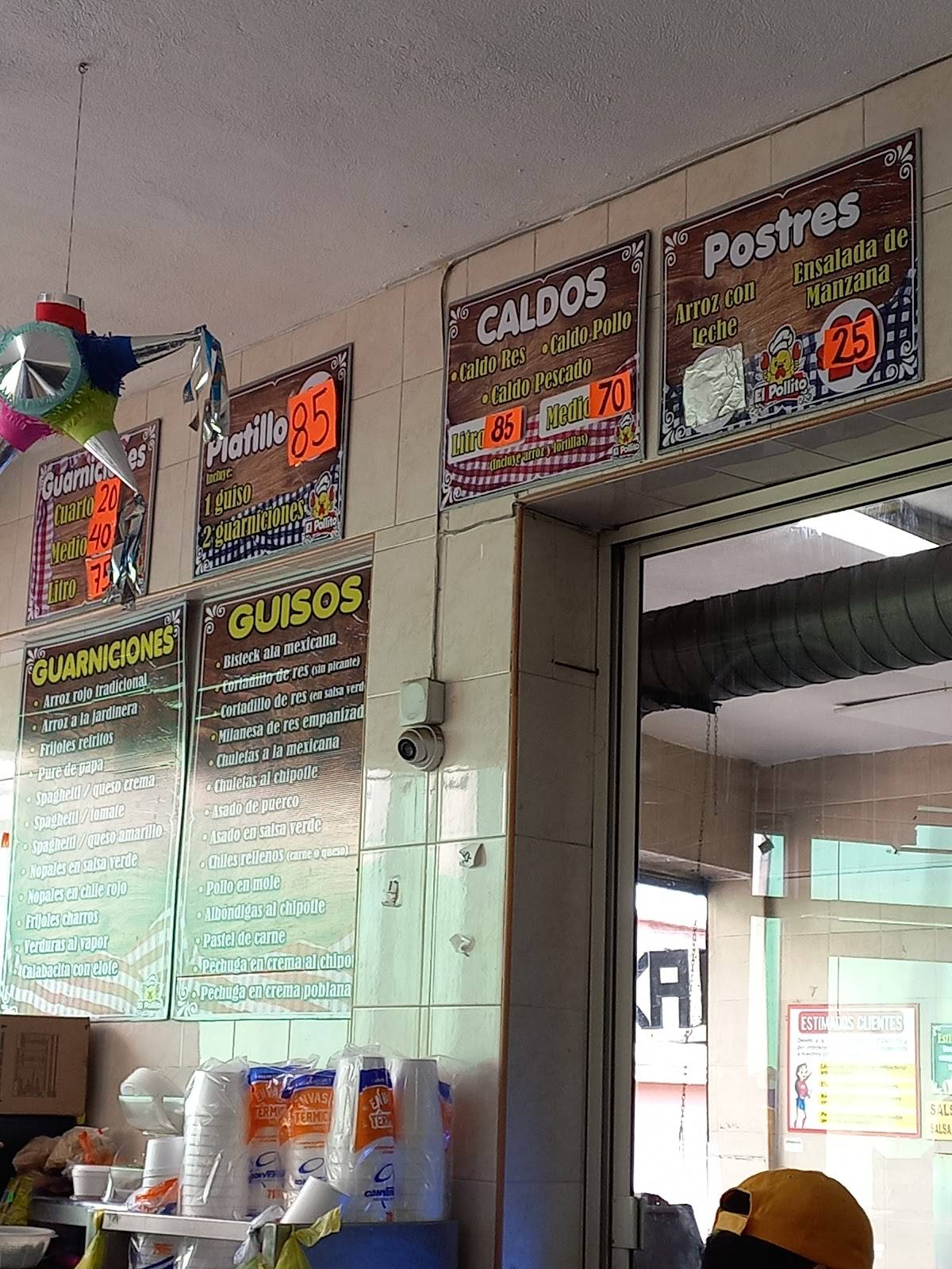 Carta del restaurante "El Pollito", Monterrey, Los Rodriguez 6711