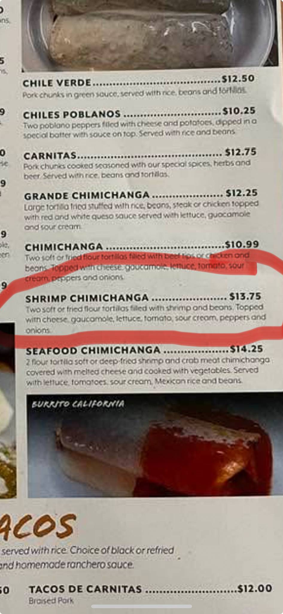 Menu at El Potrillo Mexican Restaurant, Moorefield