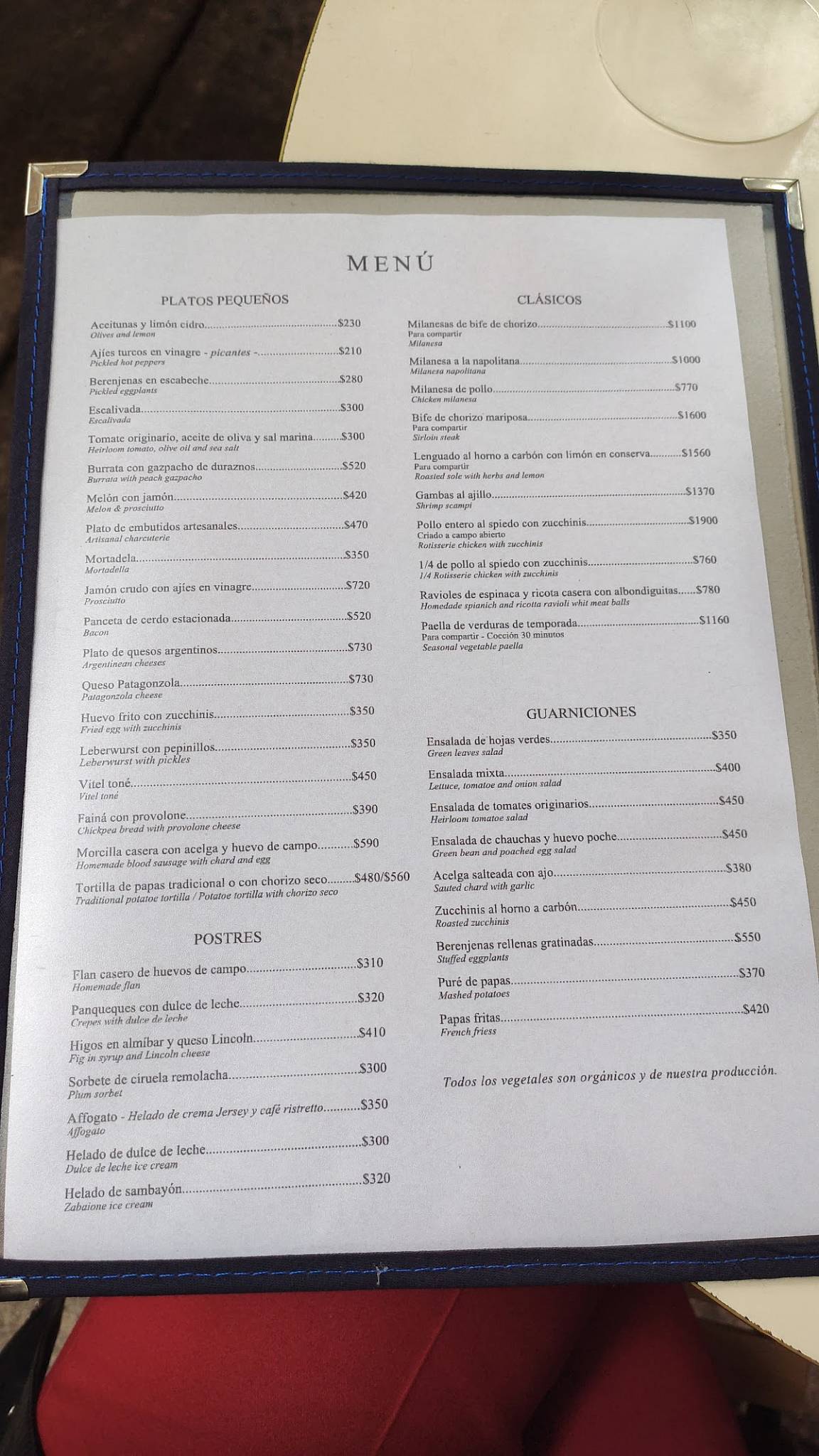 Menu at El Preferido de Palermo pub & bar, Buenos Aires