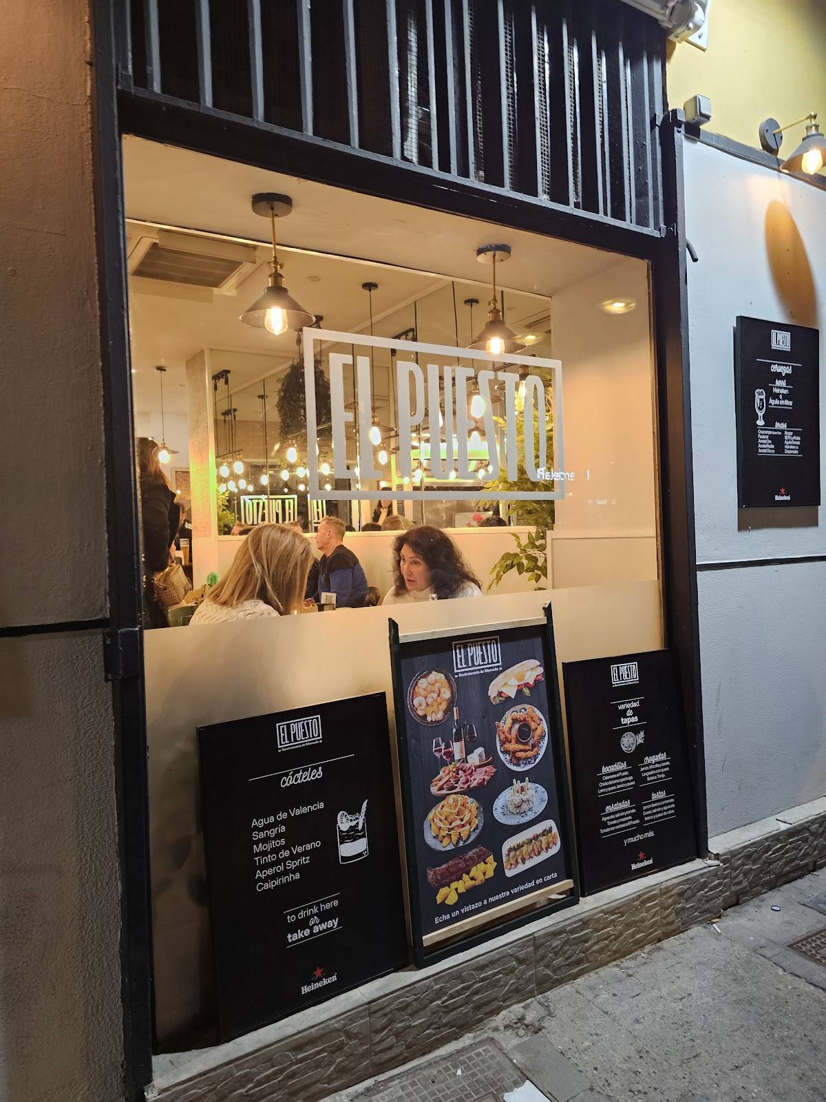 Carta del restaurante El Puesto, Valencia, C/ del Ribera