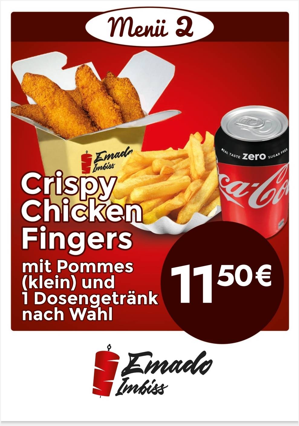 Speisekarte von Emado Imbiss restaurant, Regensburg