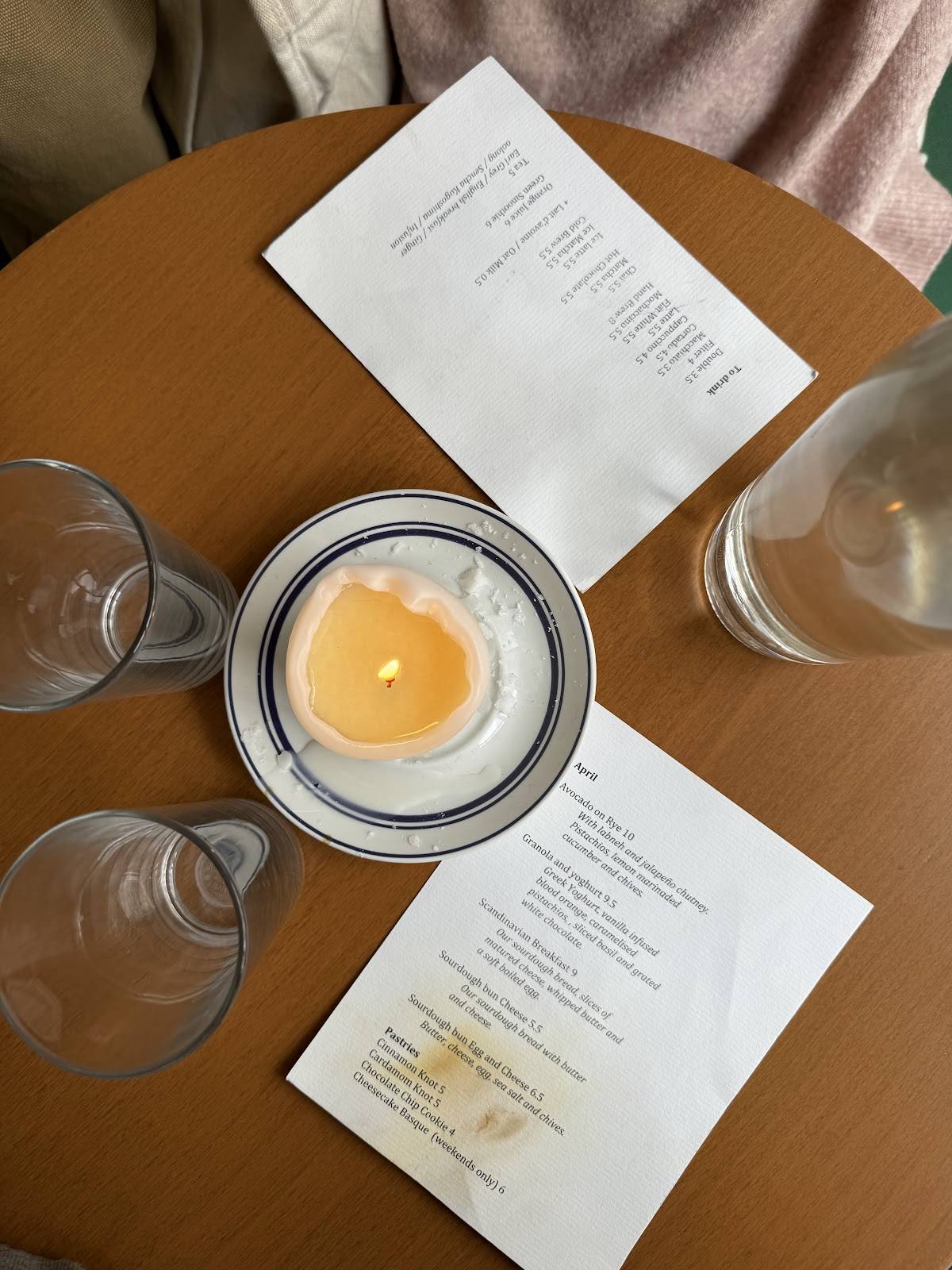 Menu au FAUNA restaurant, Paris