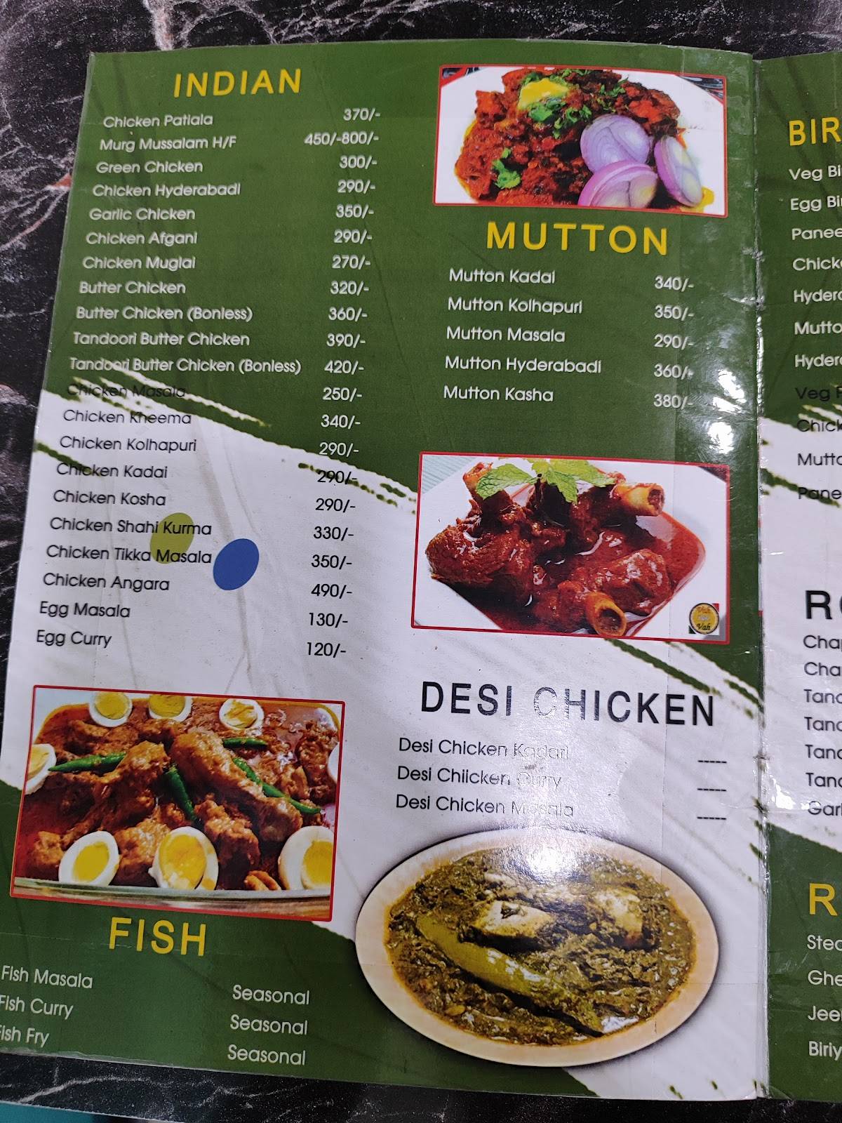 Menu at FOOD PALACE, Nilbagan