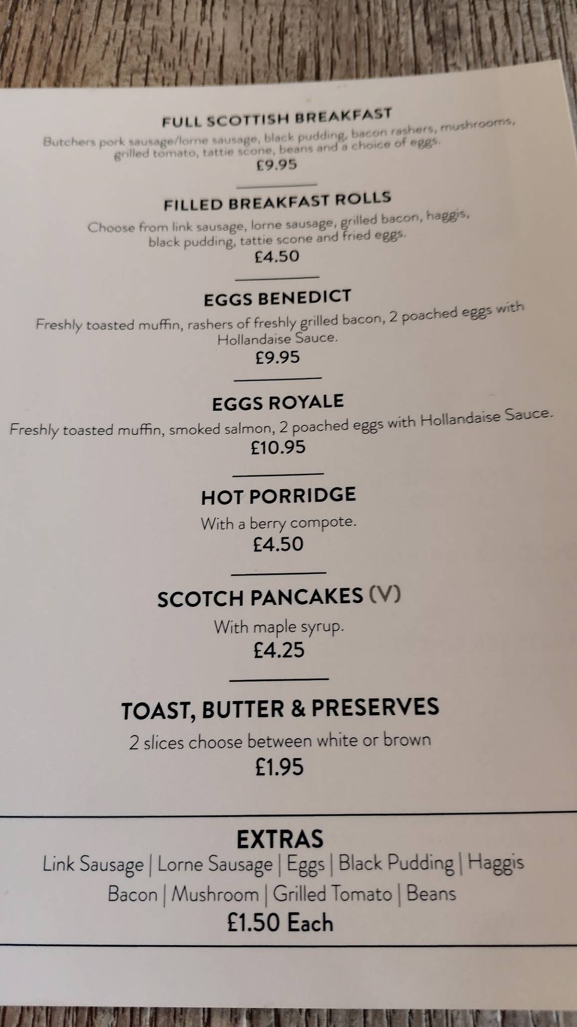 Menu at Fairways Golf Centre & Restaurant, Inverness, Fairways Business ...