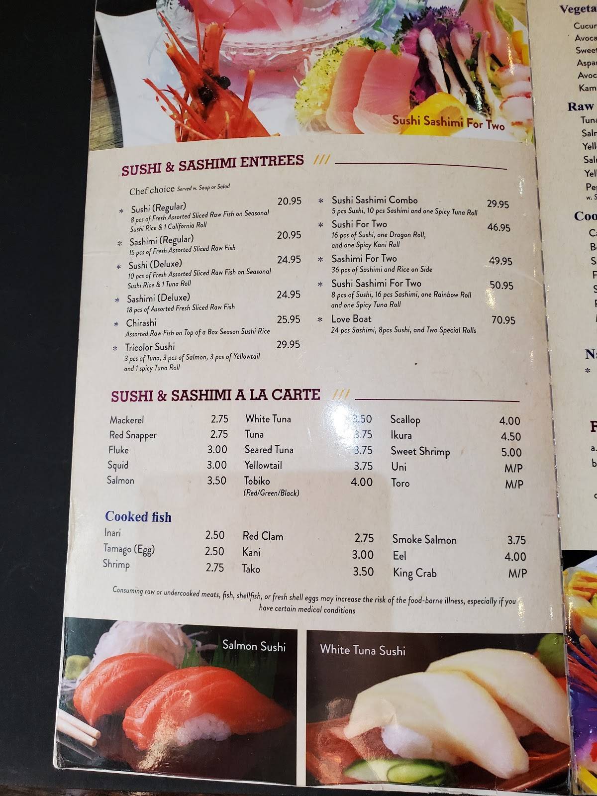 Menu at Fancy Sushi Asian Fusion restaurant, Billings