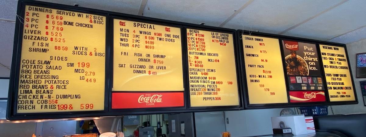 Menu at Danny's Fried Chicken fast food, Niceville, 408 E John Sims Pkwy