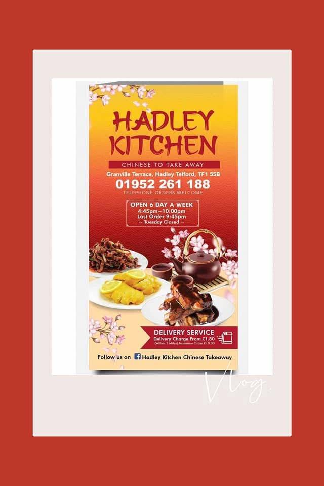 Menu at Hadley Kitchen Chinese Take away fast food, Telford