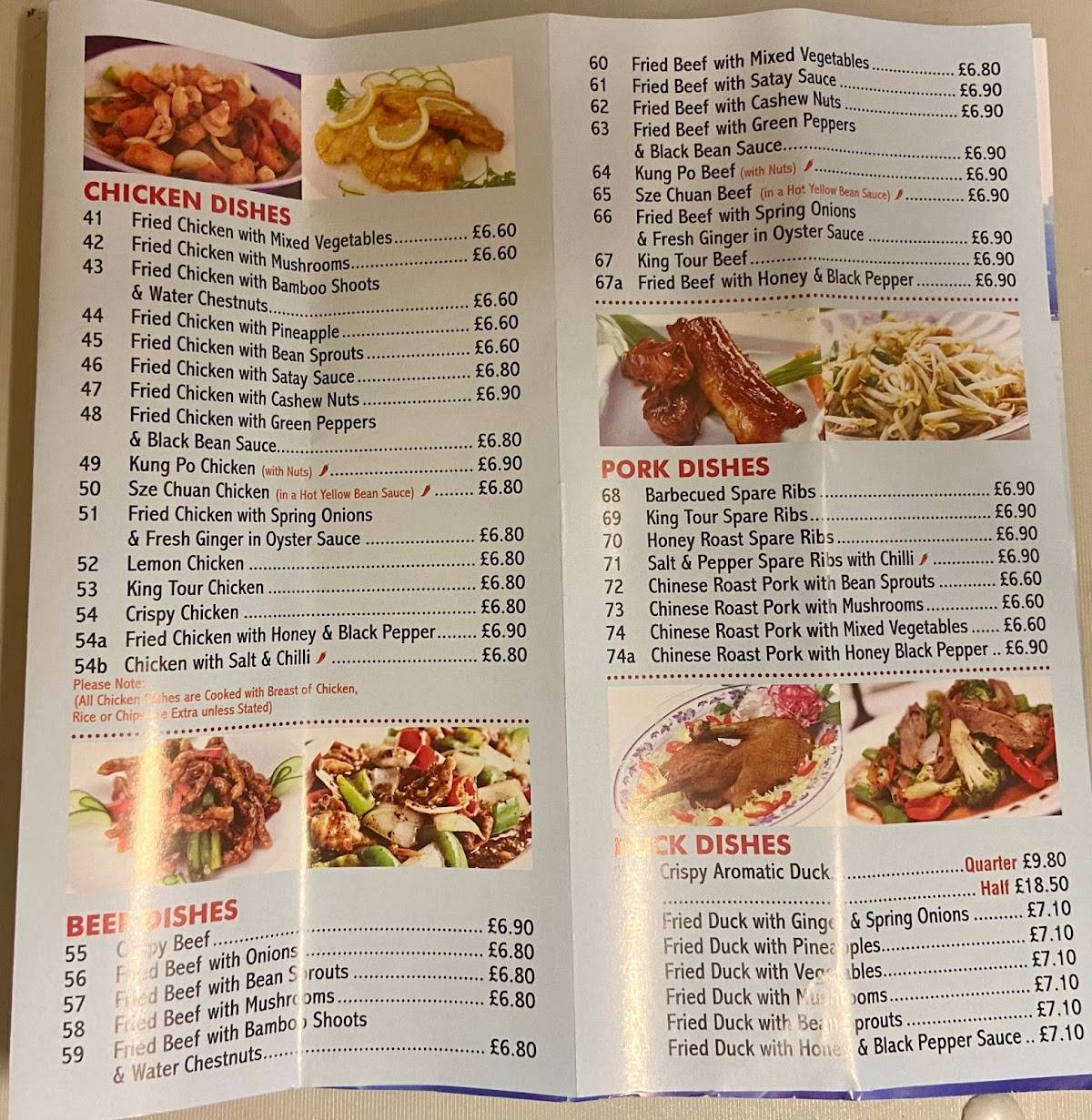 Happy chef menu store