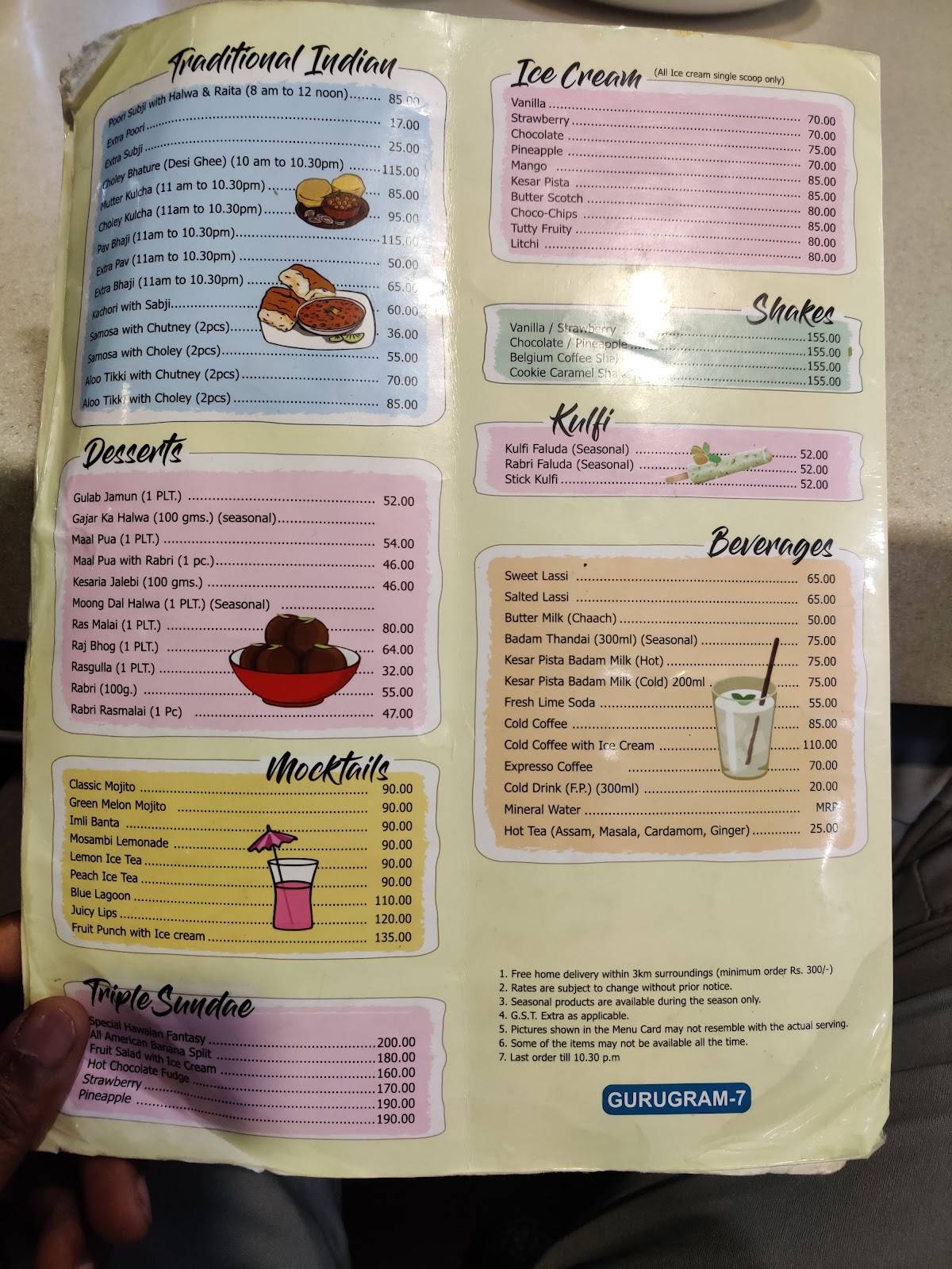 Menu at Harish Bakery And Sweets, Gurugram, Shop No- 21