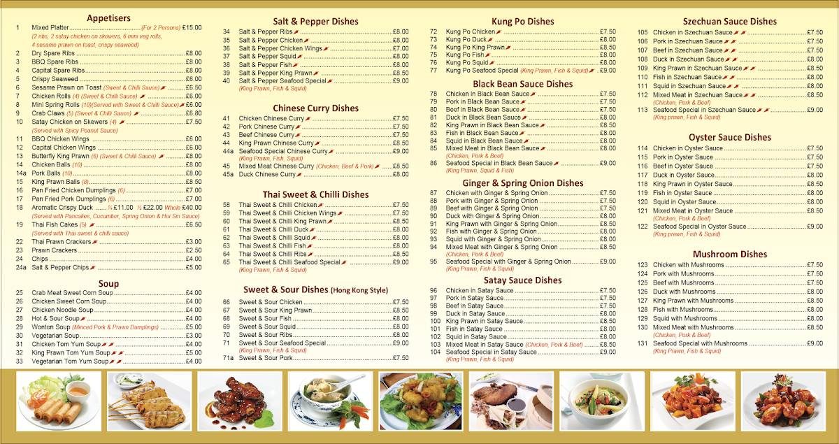 Menu at Mei's House fast food, London, 212 Hampton Rd
