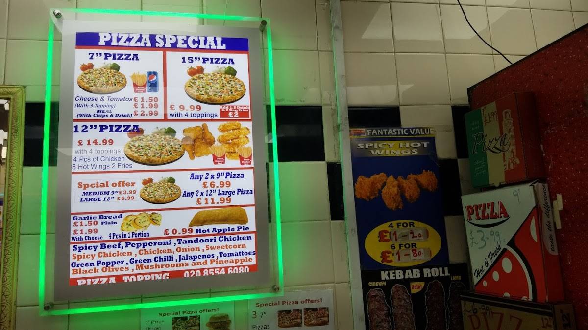 Menu at New Chicken Point fast food, Ilford