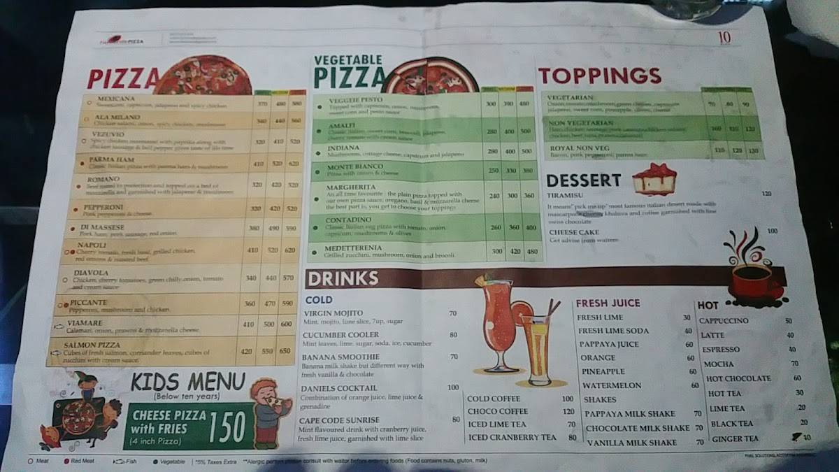 Menu at Favourite Pizza, Thiruvalla, Kovoor Building