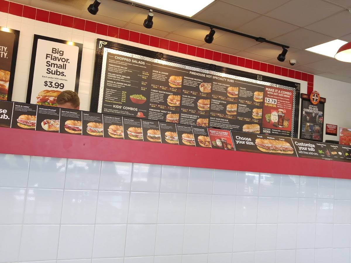 Menu at Firehouse Subs Academy fast food, Albuquerque, Academy Rd NE