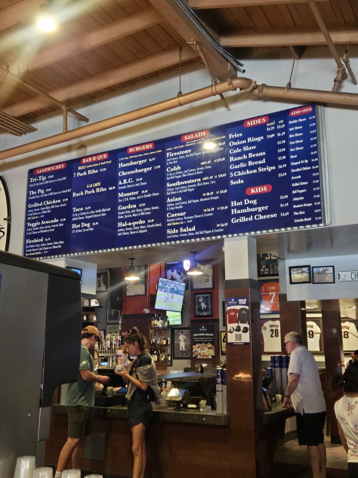 Menu at Firestone Grill BBQ, San Luis Obispo