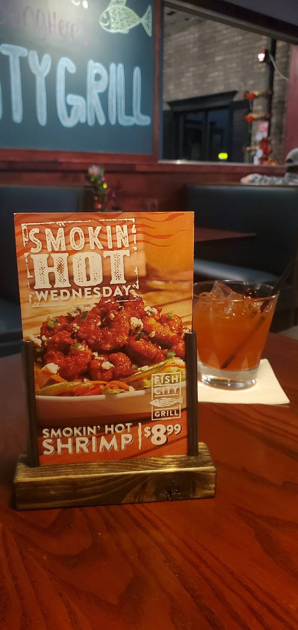 Menu at Fish City Grill restaurant, Waxahachie