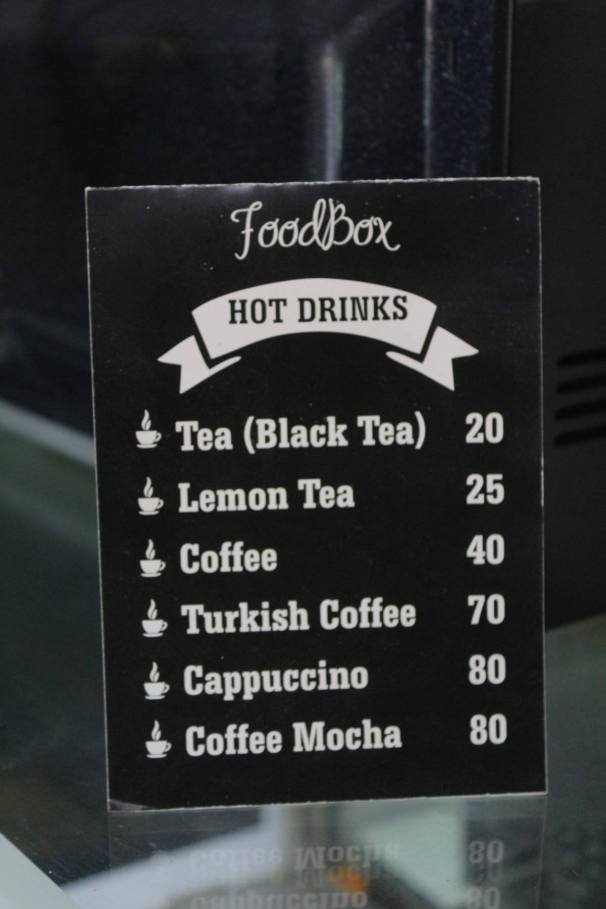 Menu at Food Box cafe, Bengaluru, 30