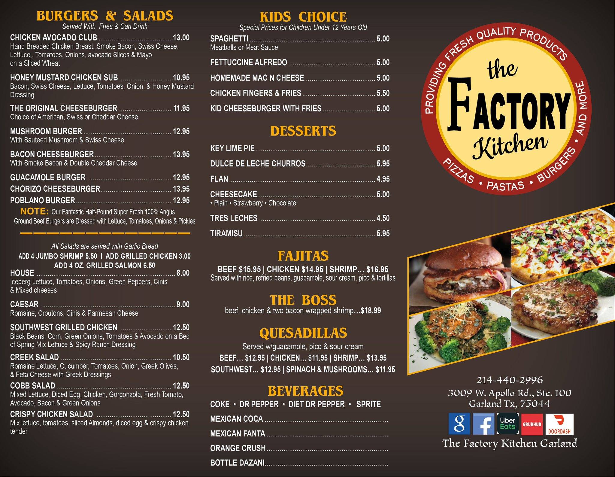 Menu at Food Fitness restaurant, Guadalajara