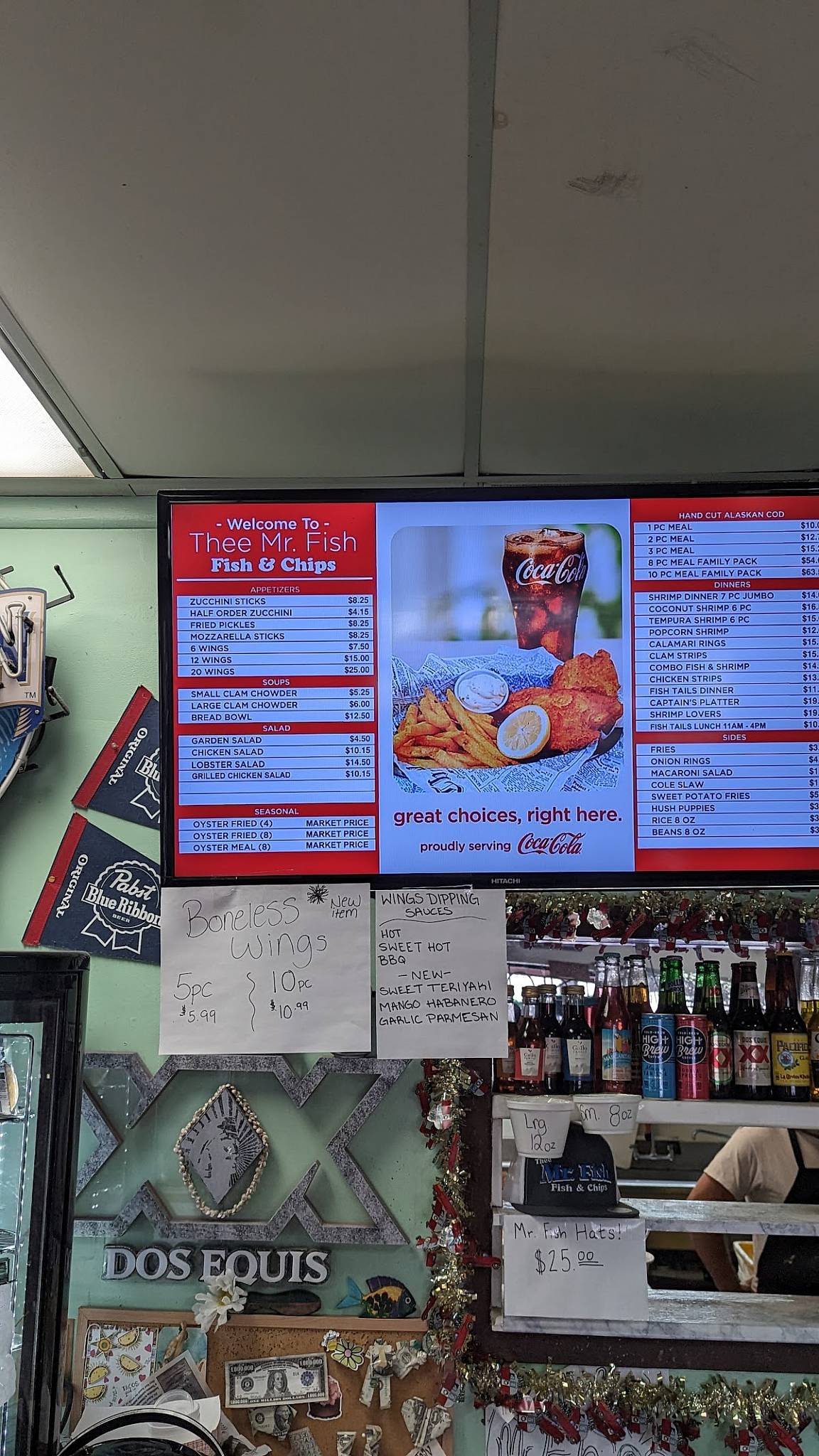 Menu at Mr Fish Fish & Chips restaurant, Yuma