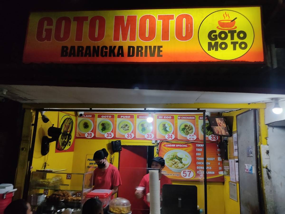 Menu at GOTOMOTO SGS FOOD STATION restaurant, Mandaluyong