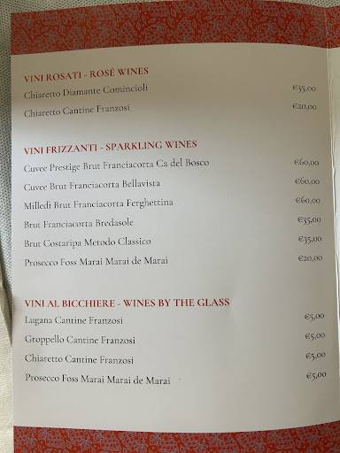 Speisekarte von Gallo Rosso restaurant, Salò