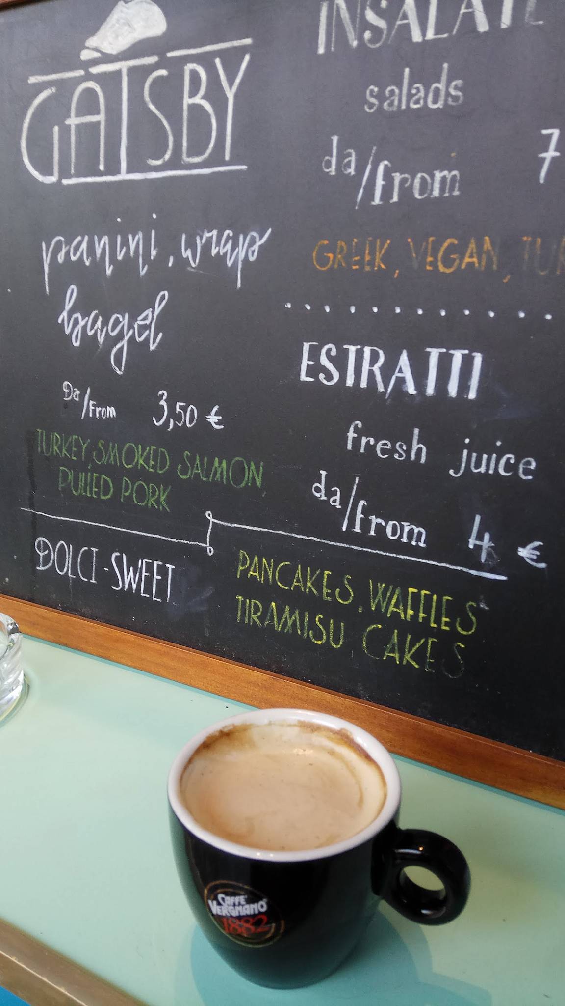 Menu da Gatsby Café pub & bar, Roma