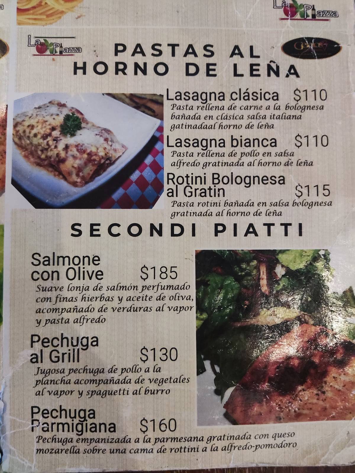 Menu at Gelato House cafe, Reynosa