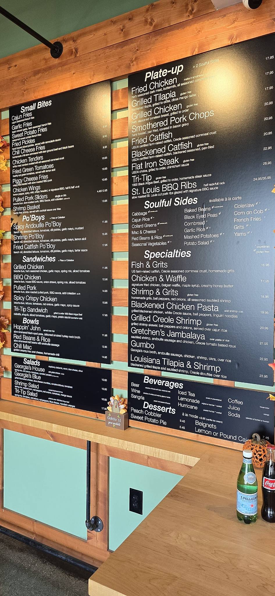 Menu at Georgia's Restaurant, Eastvale
