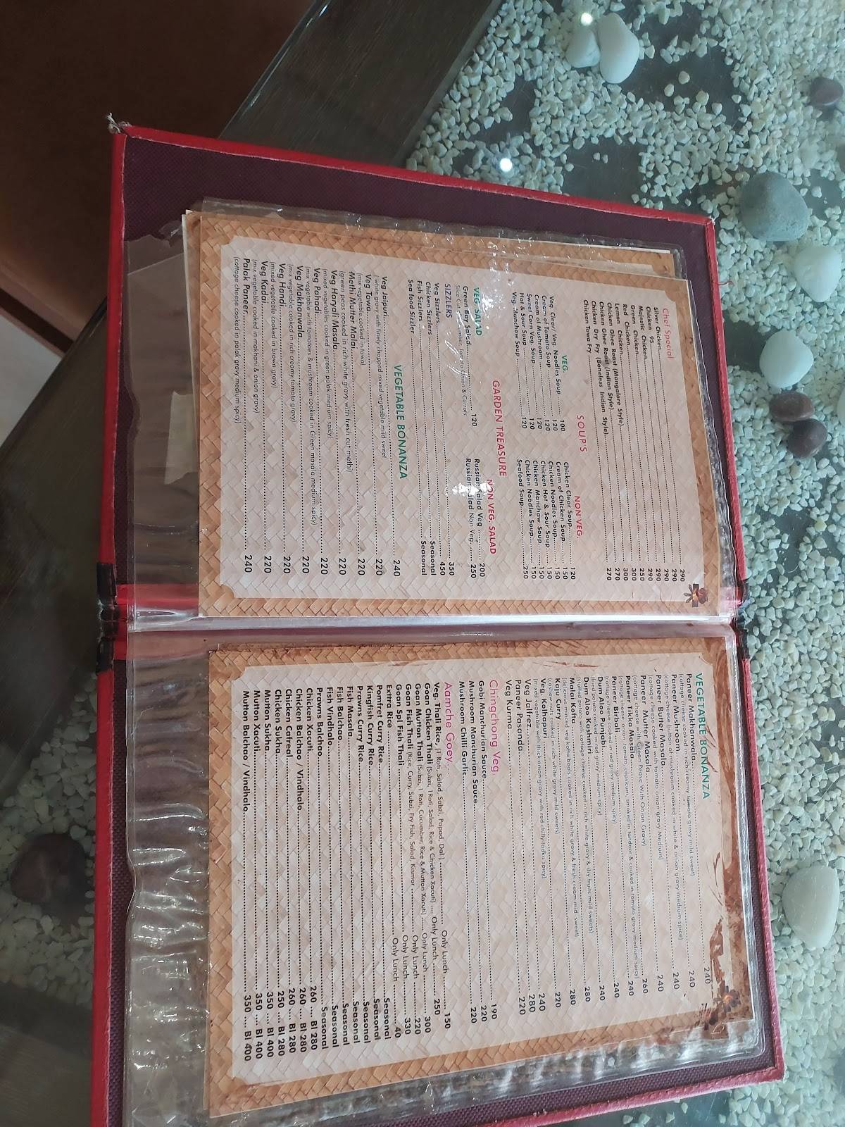 Menu at Girish Ranche Ghar, Margao, Girish Residency