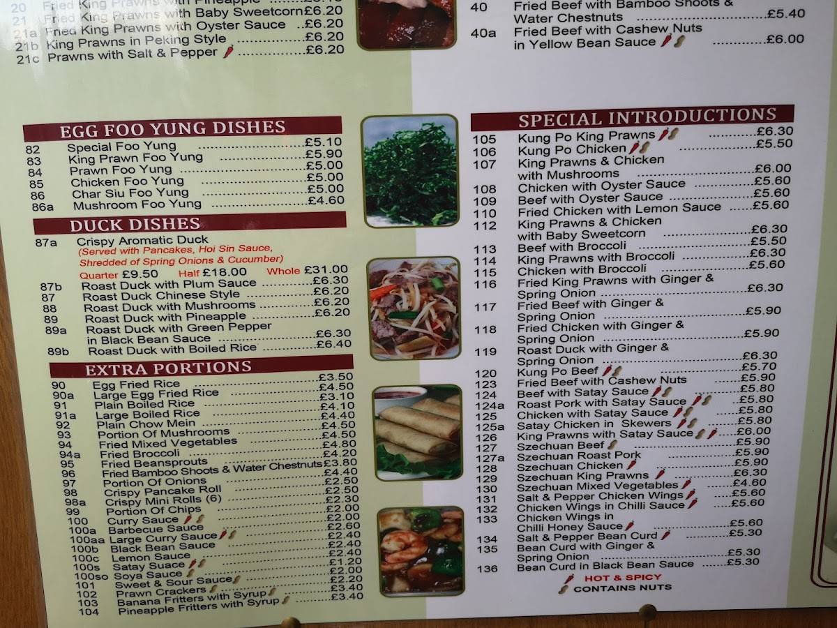 Menu at Golden Bowl fast food, Hythe